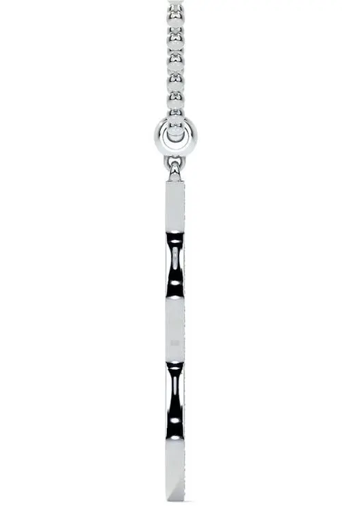 Lagos Caviar Spark Diamond Wave Pendant Necklace