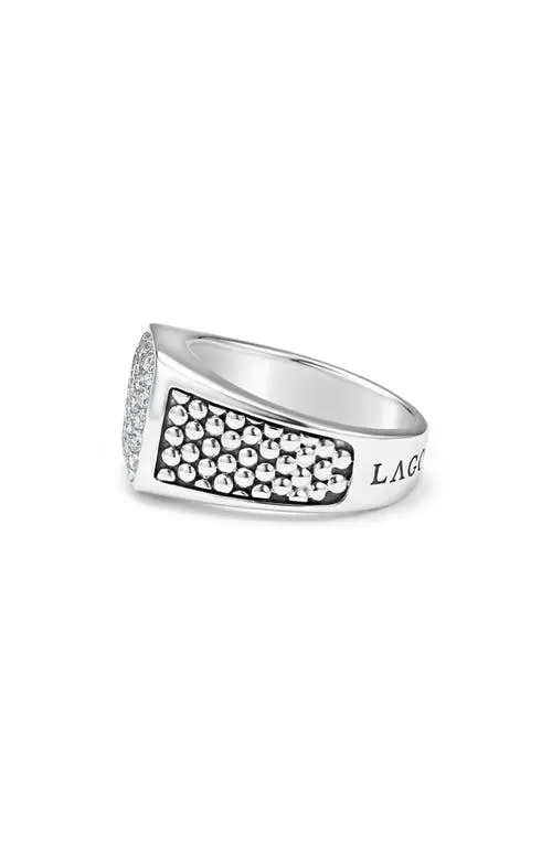 Lagos Anthem Diamond Signet Ring