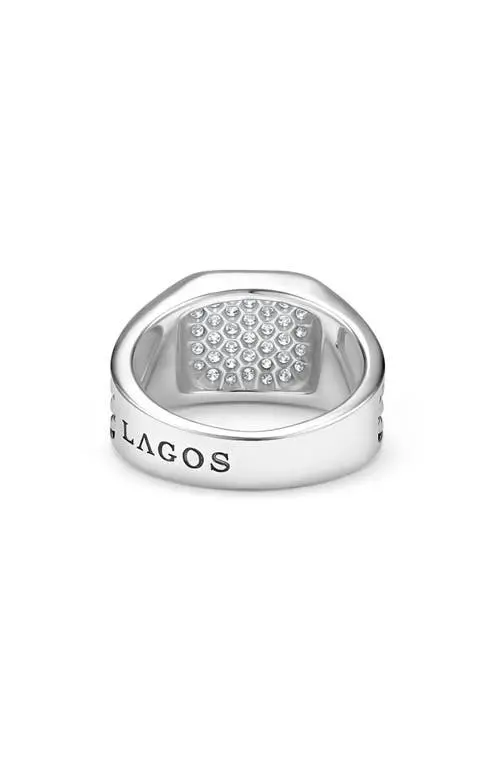 Lagos Anthem Diamond Signet Ring