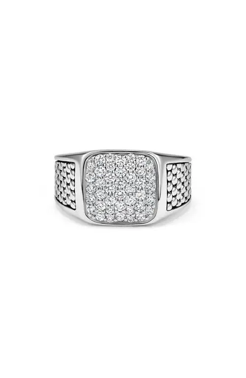 Lagos Anthem Diamond Signet Ring