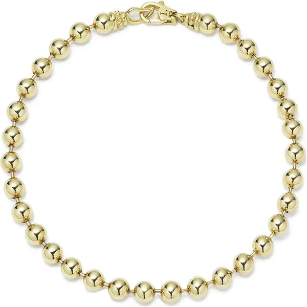 Lagos 18k Anthem 5mm Ball Chain Bracelet - Gold