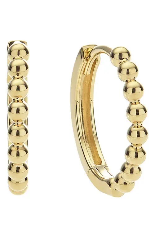 Lagos 18k Caviar Hoop Earrings - Gold