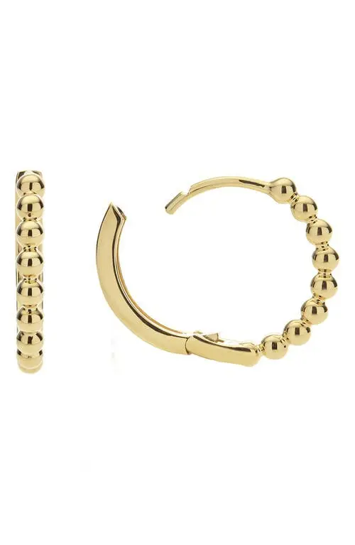 Lagos 18k Caviar Hoop Earrings