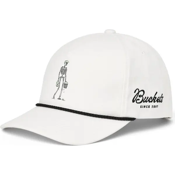 Travis Mathew Lost Buckets Snapback Baseball Hat - White