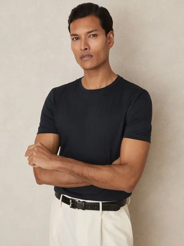 REISS Brad Air-water Cotton Muscle-fit T-shirt