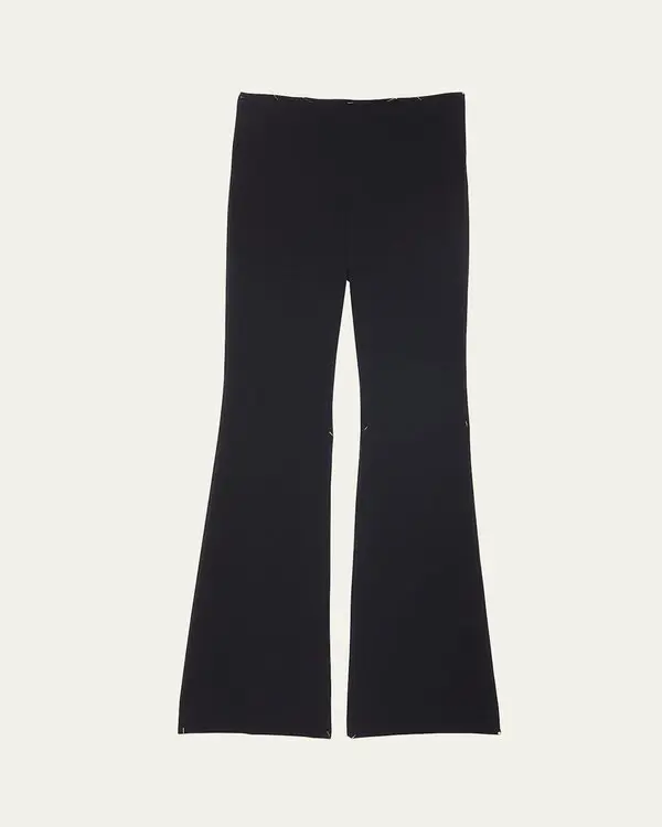Theory Demitria Flare Trousers - Black