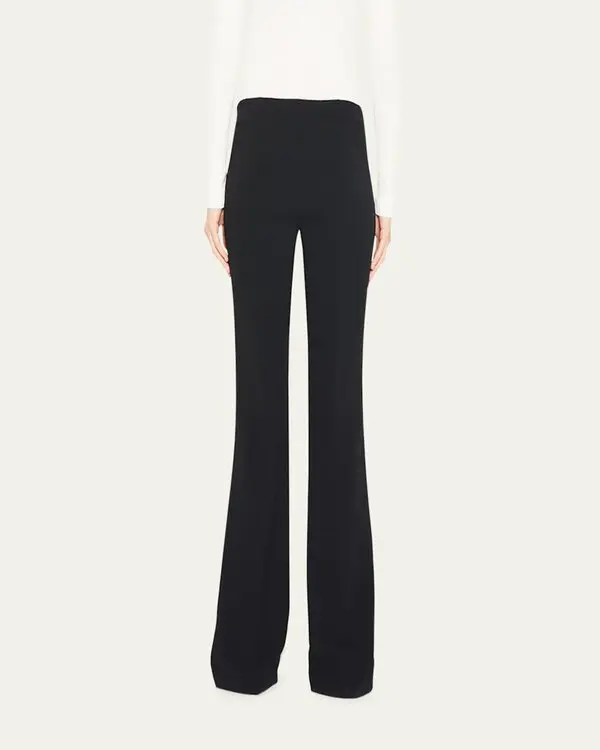 Theory Demitria Flare Trousers - Black