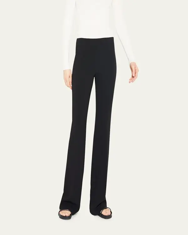 Theory Demitria Flare Trousers - Black