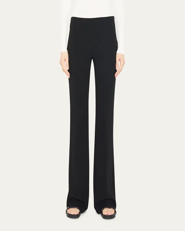 Theory Demitria Flare Trousers - Black