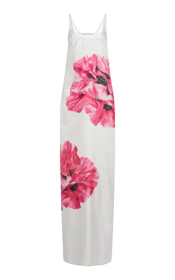 Stella McCartney Poppy-printed Silk Maxi Dress - Floral