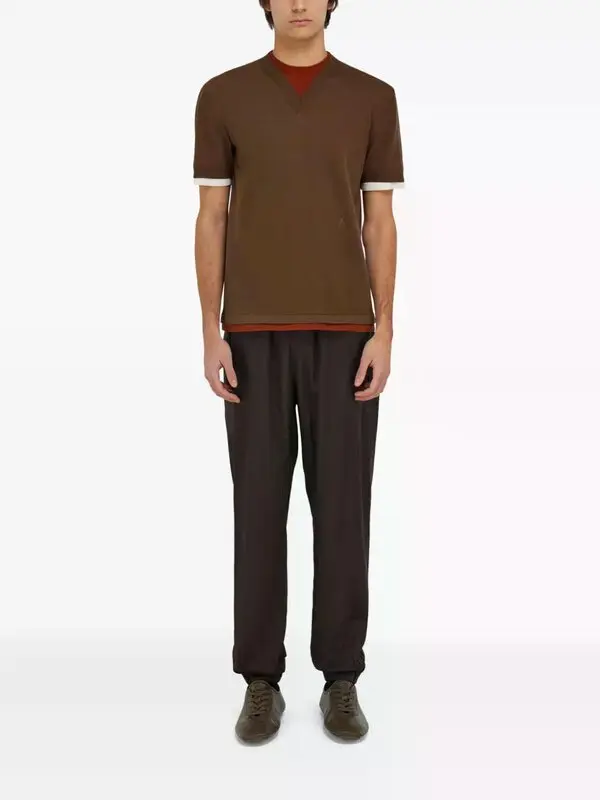 FERRAGAMO Layered Knitted T-shirt
