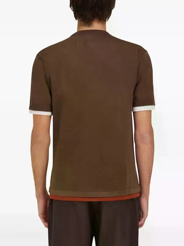 FERRAGAMO Layered Knitted T-shirt