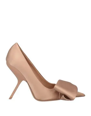 FERRAGAMO Textile Fiber Pumps With Bow Detailing