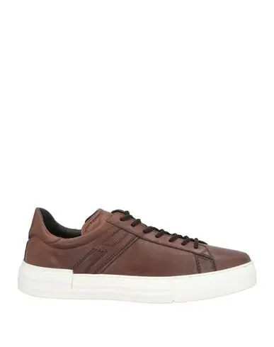 Hogan Leather Low-top Sneakers - Brown