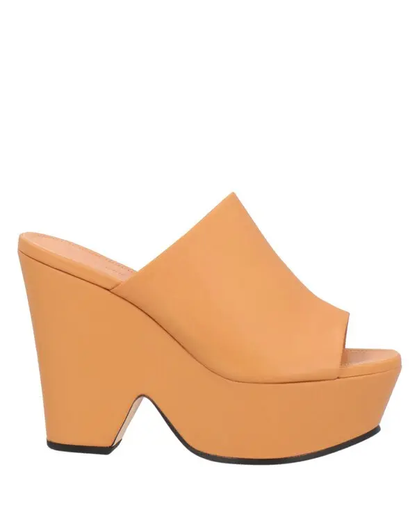 Victoria Beckham Leather Wedge Sandals