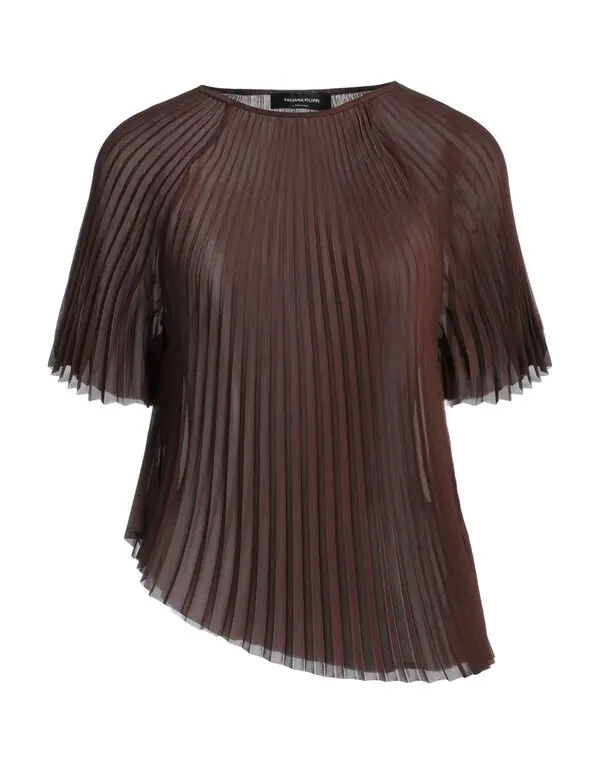 Fabiana Filippi Crepe Pleated Top