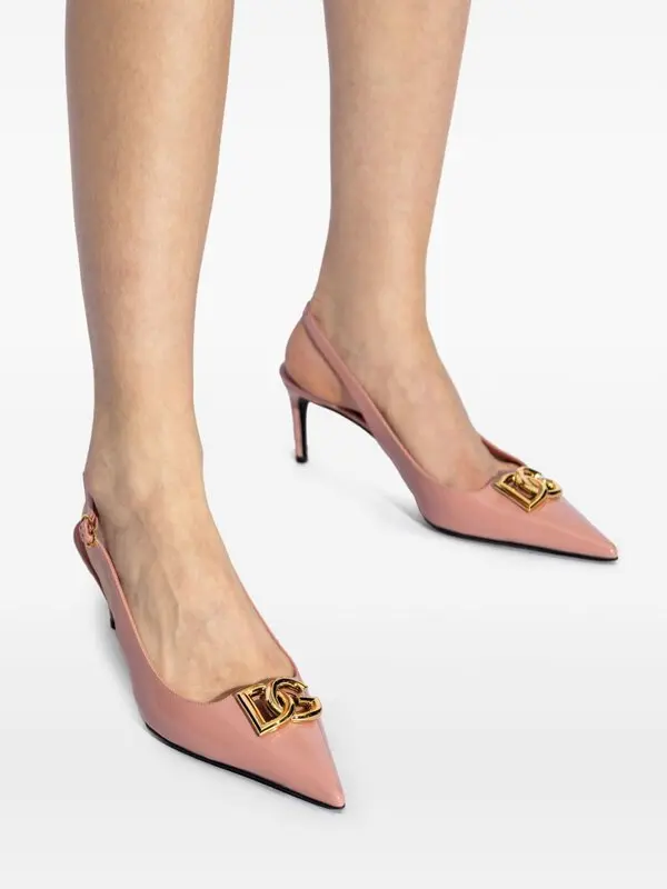 Dolce & Gabbana Dg Logo Leather Pumps