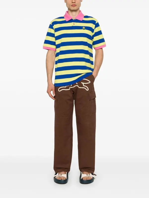 ICECREAM Running Dog Cargo Trousers - Brown