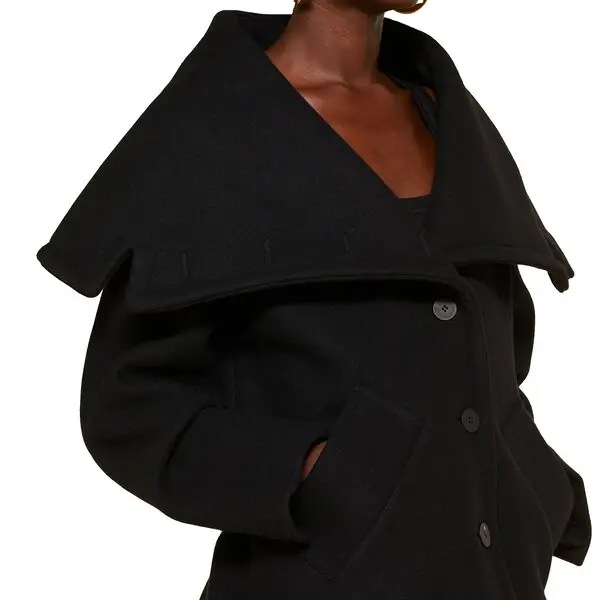Jacquemus Le Caban Caruso Draped Collar Jacket - Black
