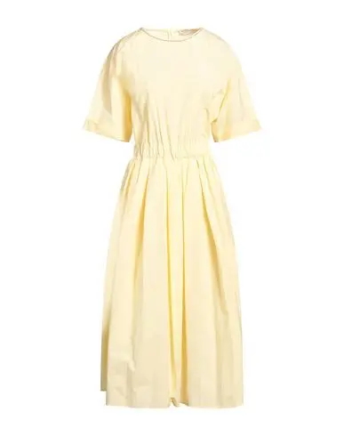 Peserico Midi Dress In Cotton And Polyester With Appliqués