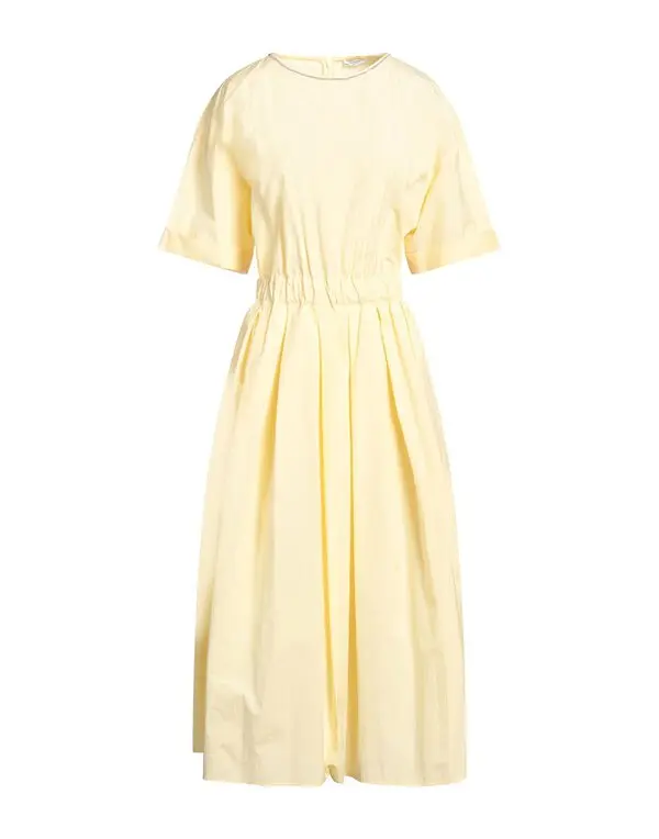 Peserico Midi Dress In Cotton And Polyester With Appliqués