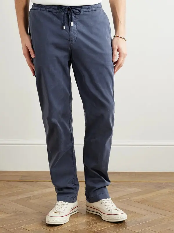 Vilebrequin Clemence Slim-fit Tencel™ Lyocell-blend Trousers - Blue