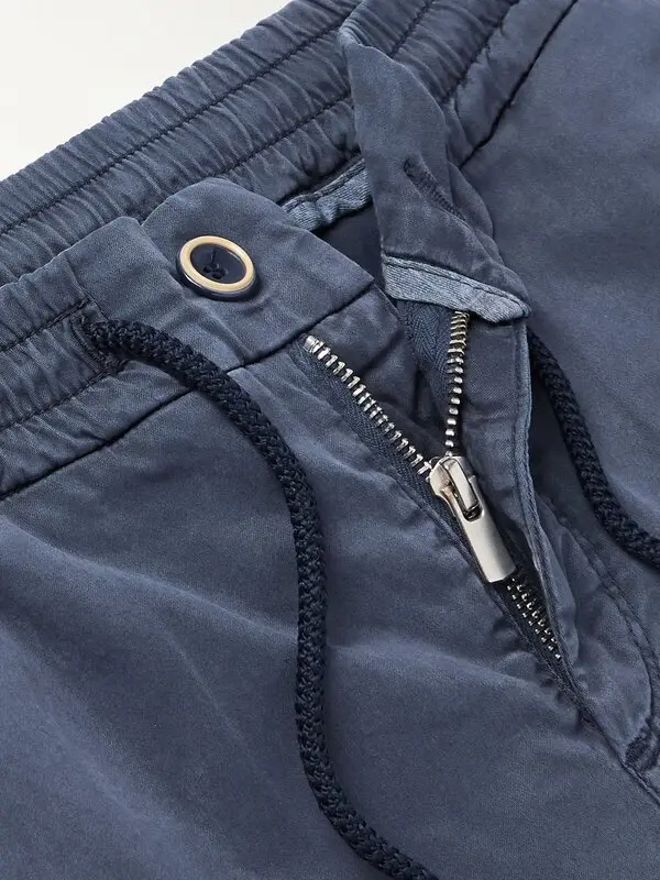 Vilebrequin Clemence Slim-fit Tencel™ Lyocell-blend Trousers - Blue