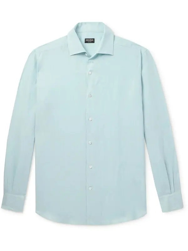 Zegna Oasi Linen Shirt - Blue