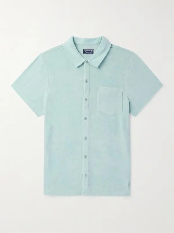 Vilebrequin Charli Organic Cotton-blend Terry Shirt - Blue