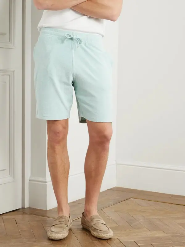 Vilebrequin Bolide Straight-leg Terry Shorts - Blue
