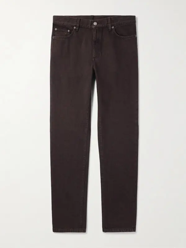 Zegna City Slim-fit Straight-leg Jeans - Brown