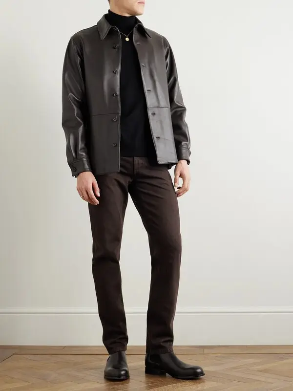 Zegna City Slim-fit Straight-leg Jeans - Brown