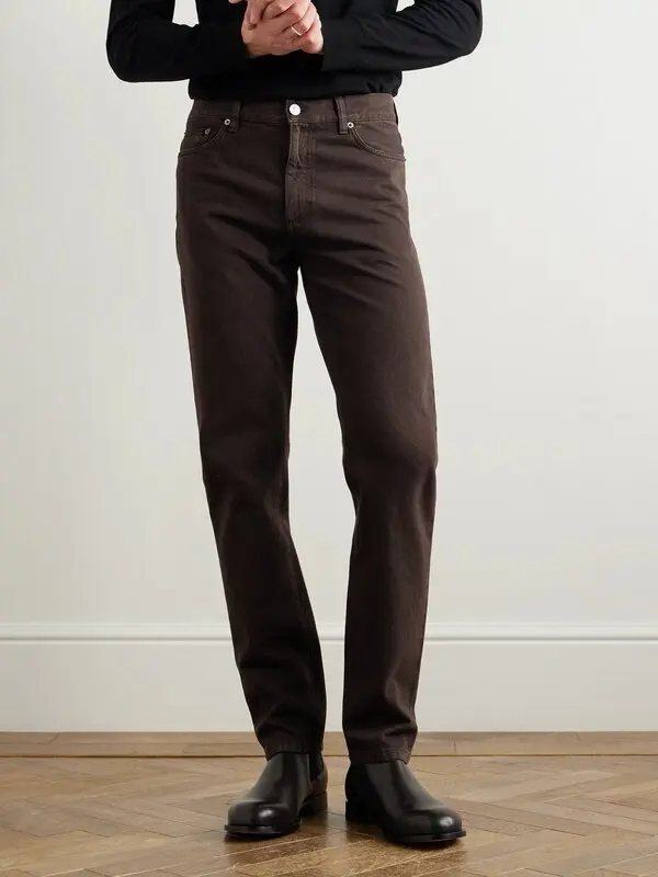 Zegna City Slim-fit Straight-leg Jeans - Brown