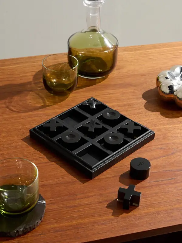 Smythson Textured-leather Noughts And Crosses Set