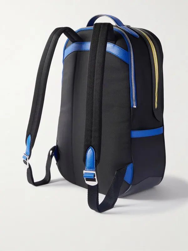 Smythson Norton Leather-trimmed Econyl® Backpack