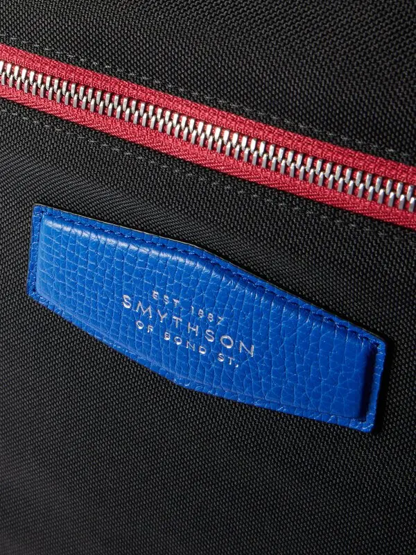Smythson Norton Leather-trimmed Econyl® Backpack