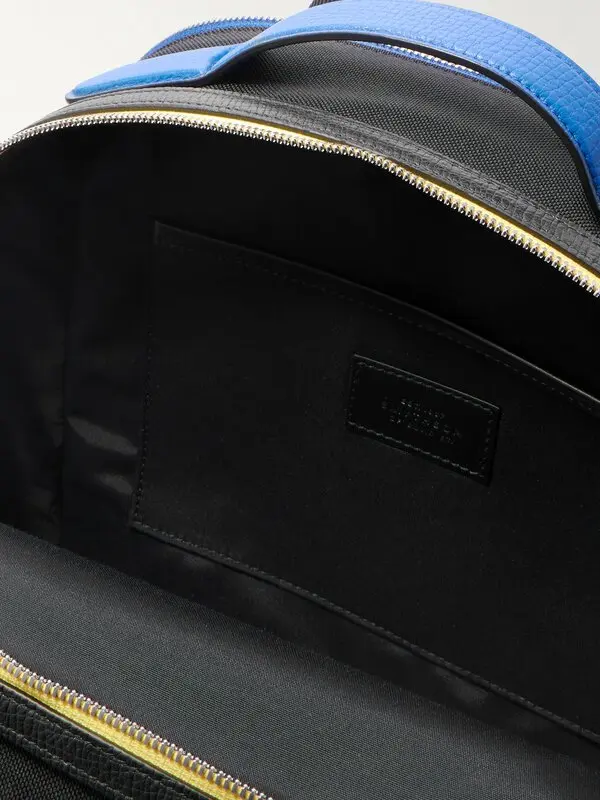 Smythson Norton Leather-trimmed Econyl® Backpack