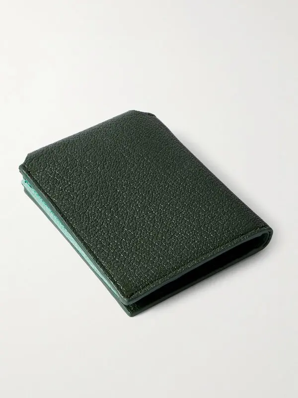 Paul Smith Full-Grain Leather Billfold Wallet In Green - 50% Off