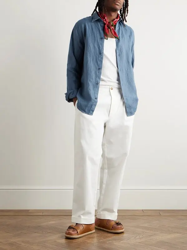 Nn07 Enzo 5708 Linen Shirt