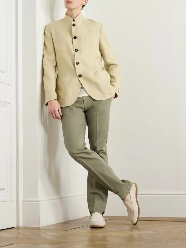 Massimo Alba Winch2 Slim-fit Straight-leg Trousers
