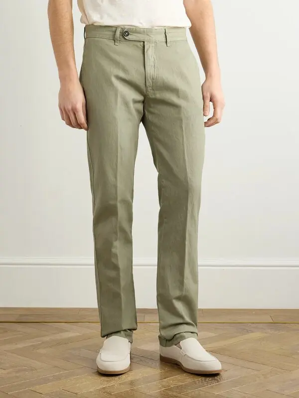 Massimo Alba Winch2 Slim-fit Straight-leg Trousers