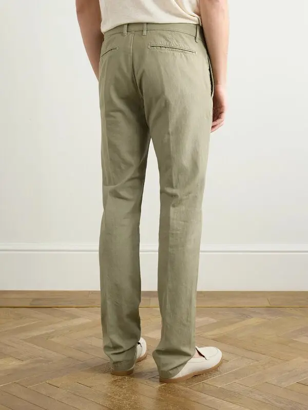 Massimo Alba Winch2 Slim-fit Straight-leg Trousers