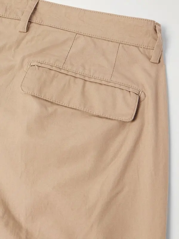 Massimo Alba Slim-fit Straight-leg Pleated Trousers - Brown