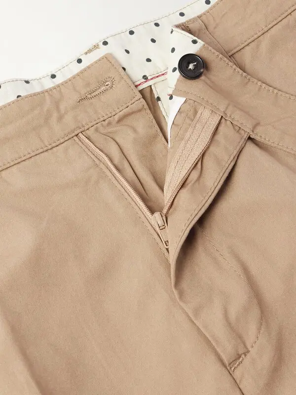 Massimo Alba Slim-fit Straight-leg Pleated Trousers - Brown