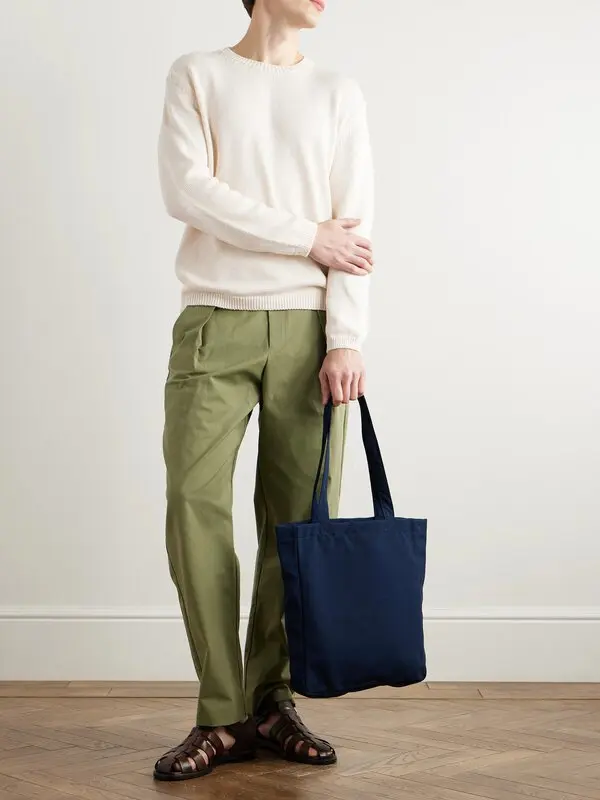 Massimo Alba Leo Cotton And Silk-blend Sweater