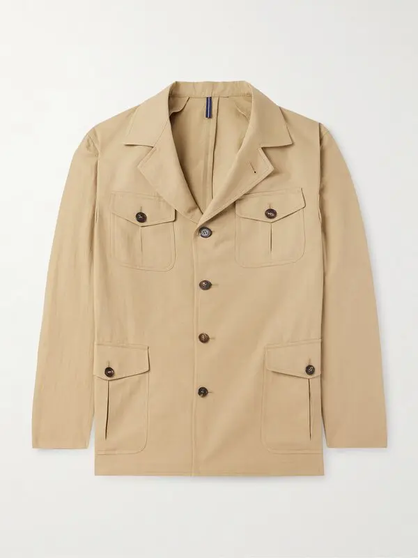 SLOWEAR Venezia 1951 Cotton And Linen-blend Canvas Overshirt