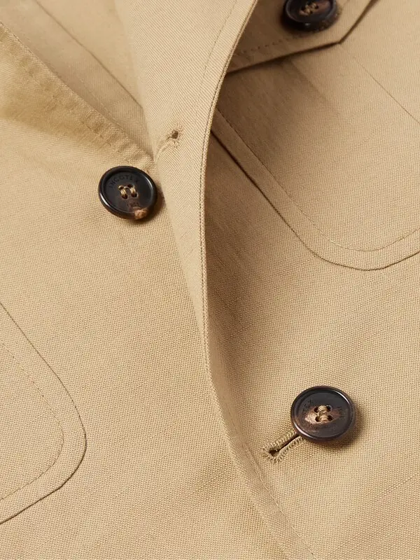 SLOWEAR Venezia 1951 Cotton And Linen-blend Canvas Overshirt