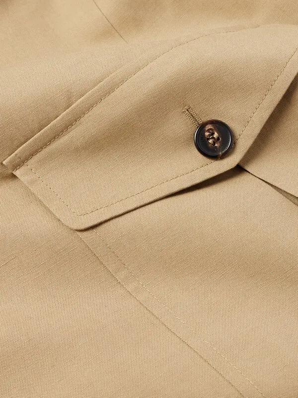 SLOWEAR Venezia 1951 Cotton And Linen-blend Canvas Overshirt