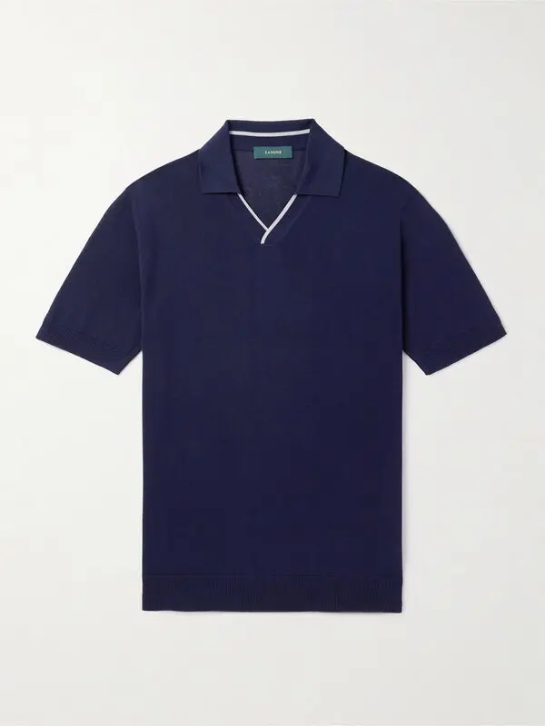 SLOWEAR Zanone Slim-fit Cotton Polo Shirt