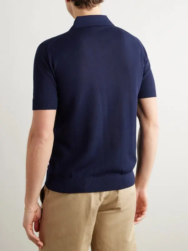 SLOWEAR Zanone Slim-fit Cotton Polo Shirt